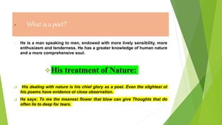 Wordsworth and Coleridge as a romantic poet | PPT