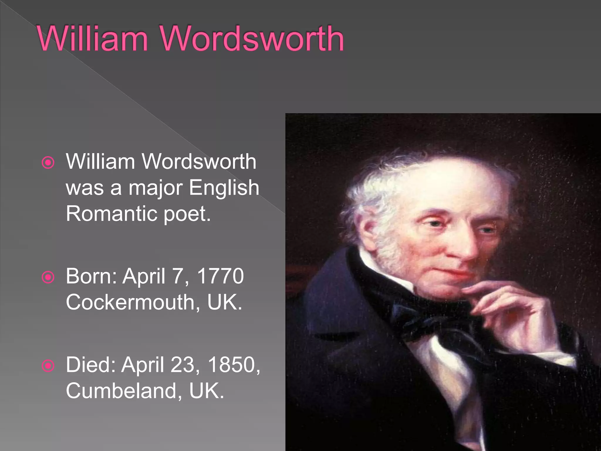Wordsworth and kalapi | PPT