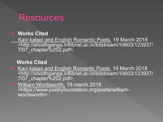 Wordsworth and kalapi | PPT