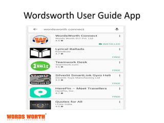 Wordsworthlanguagelabguide abhijeet dawle | PPTX