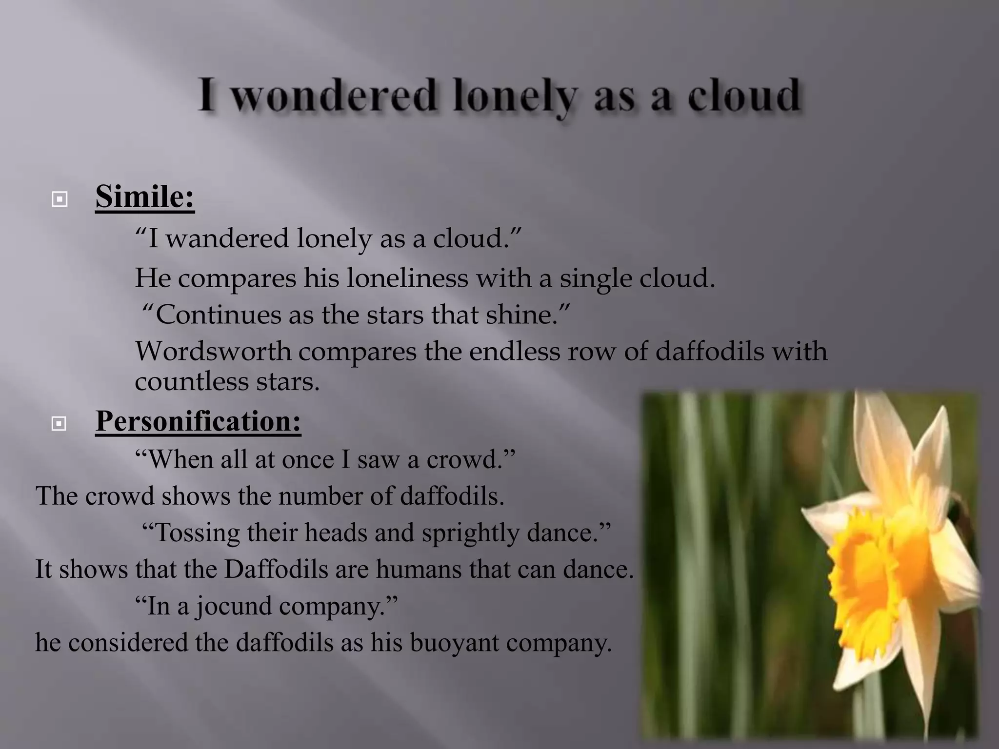 Rhetorical Interpretation of William Wordsworth poems | PPTX