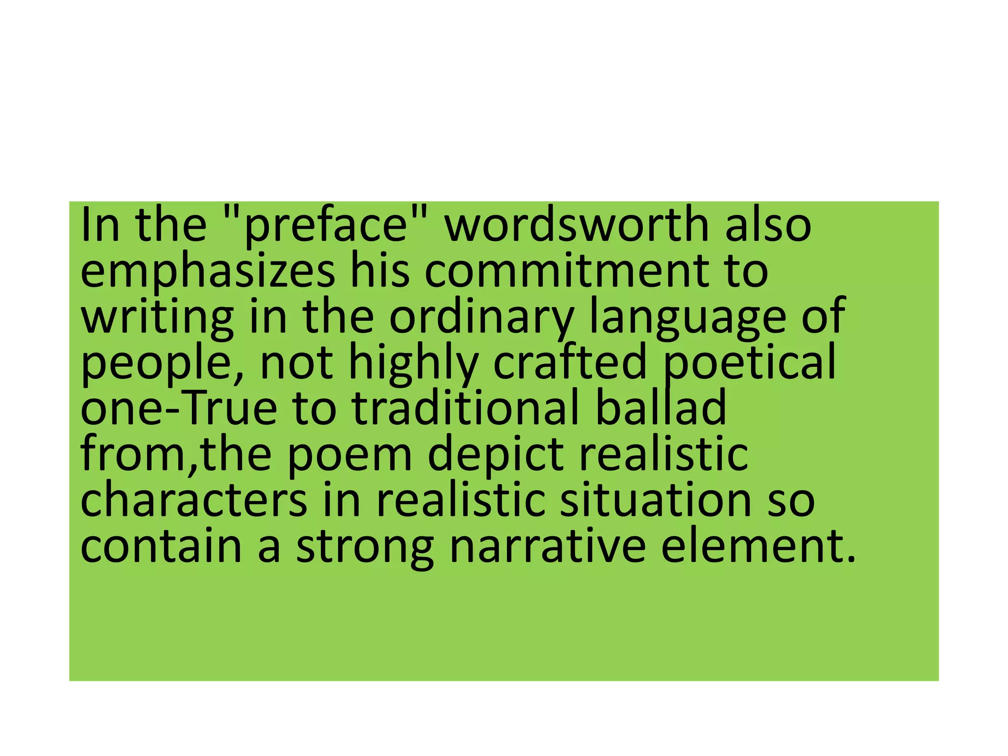 Wordsworth's theory of poetic diction | PPT