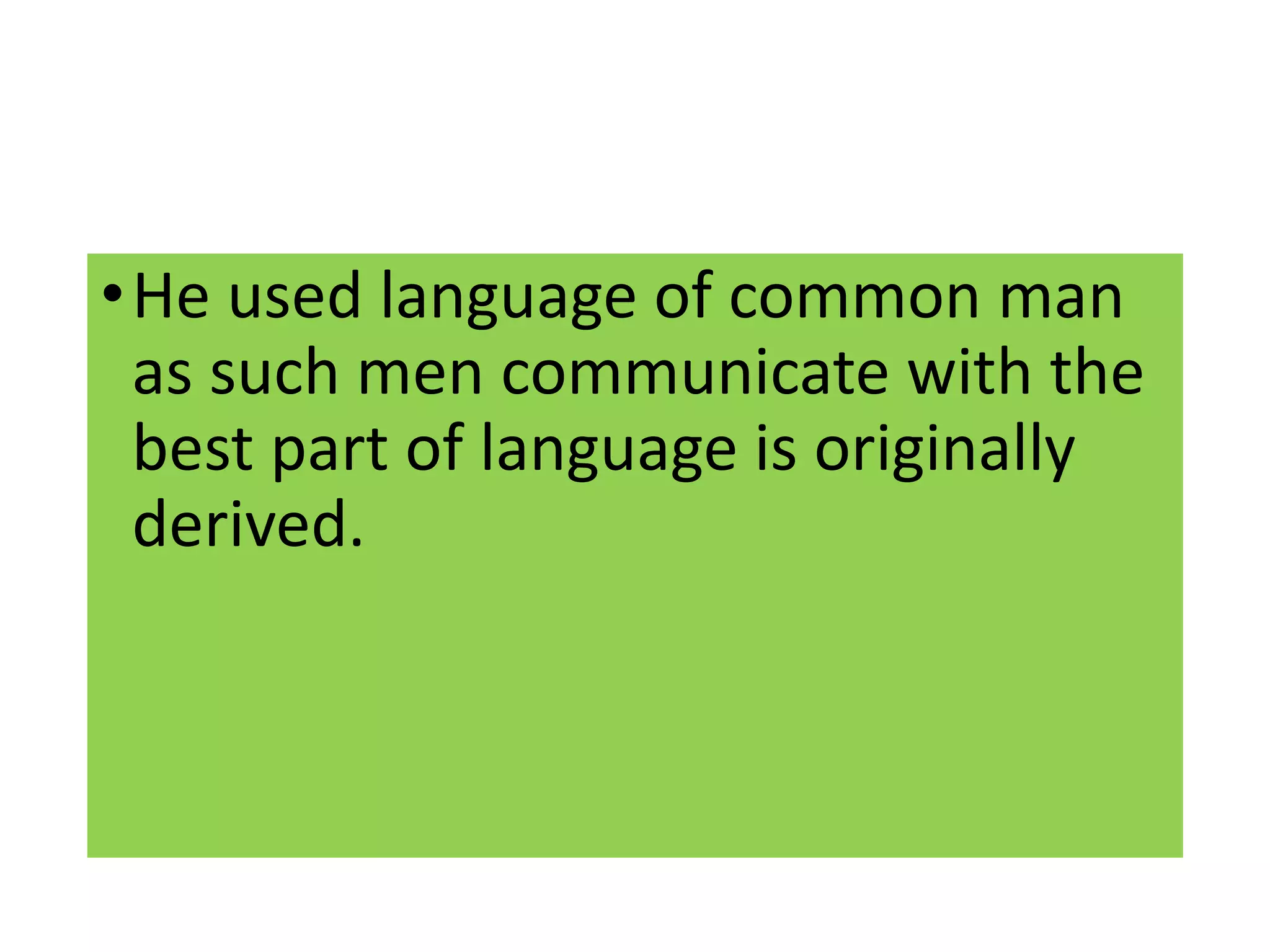 Wordsworth's theory of poetic diction | PPT