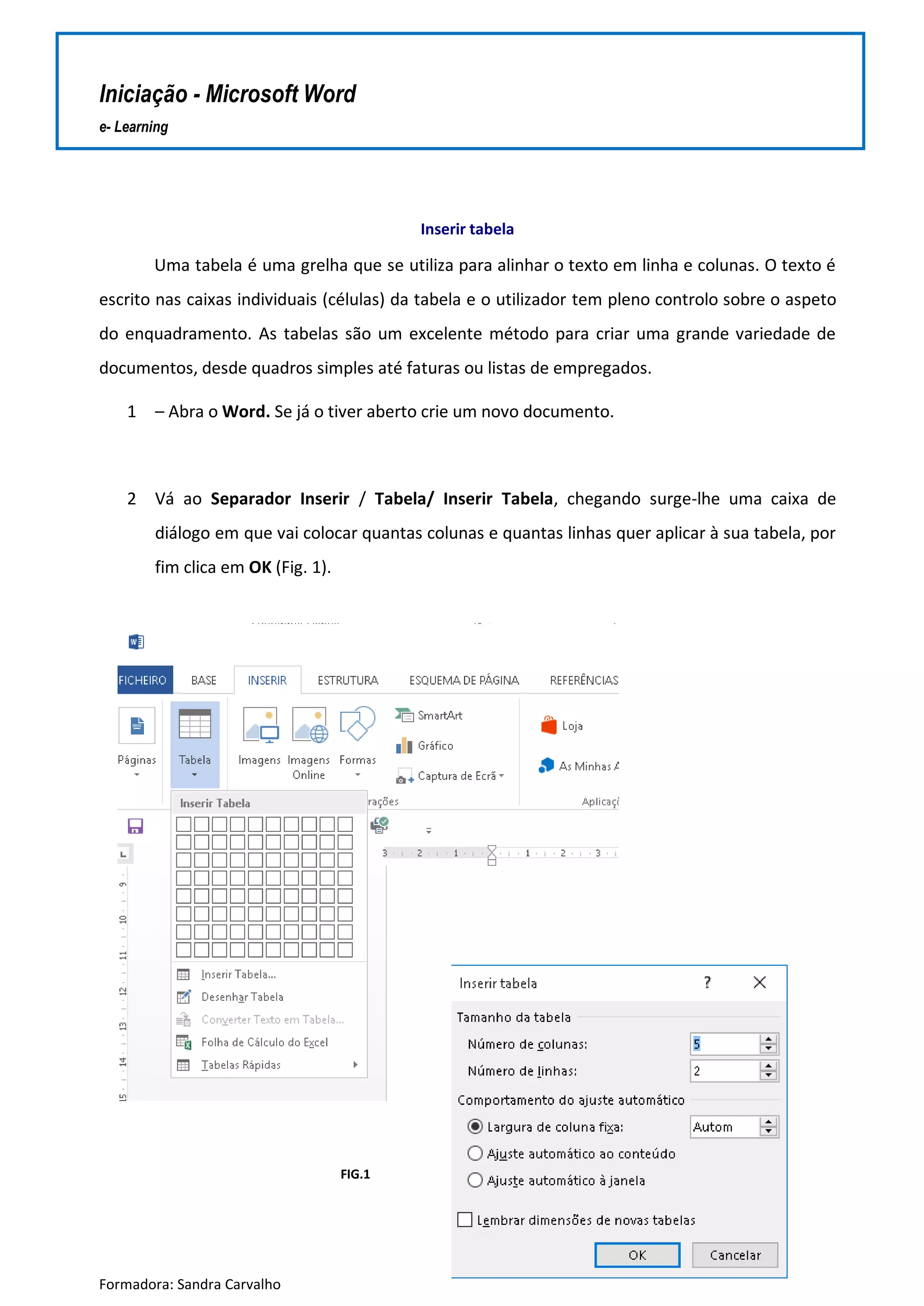 Microsoft Word - Edição e formatação de tabelas | PDF