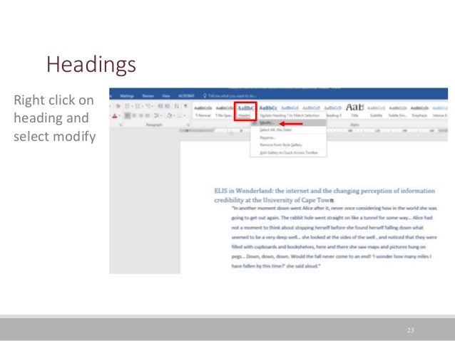 How to format your thesis in Word