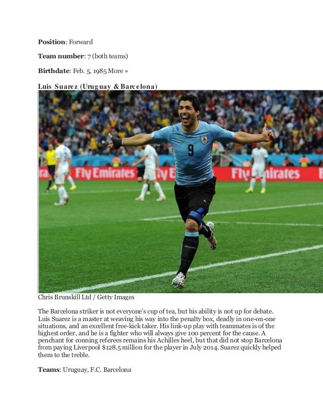 10 of the Best Soccer Players in the World