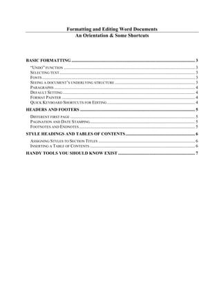 Word tutorial | PDF | Desktop Publishing | Computer Software and ...