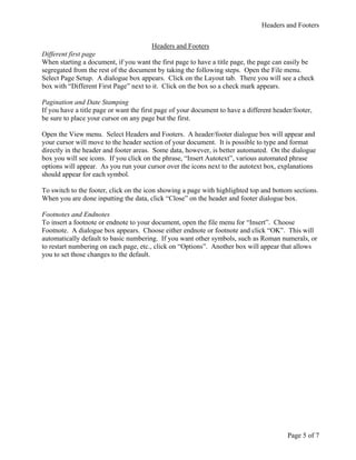 Word tutorial | PDF