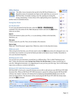 Word Tutorial 2007 | PDF
