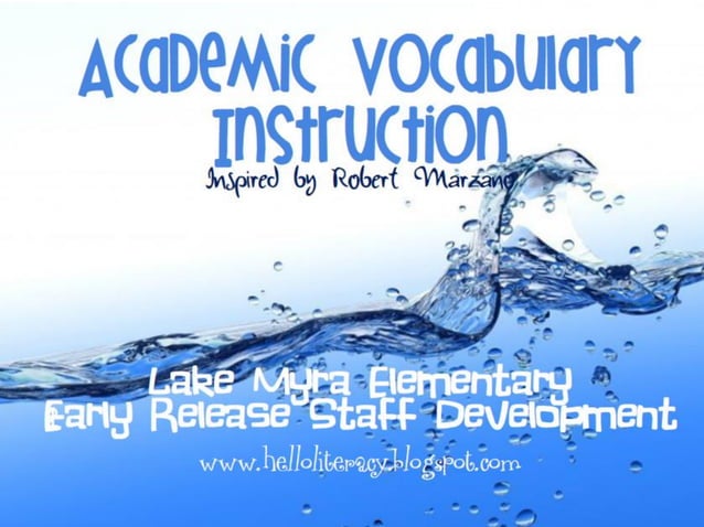 Word Up! Vocabulary Instruction in the 21st Century Classroom | PPT