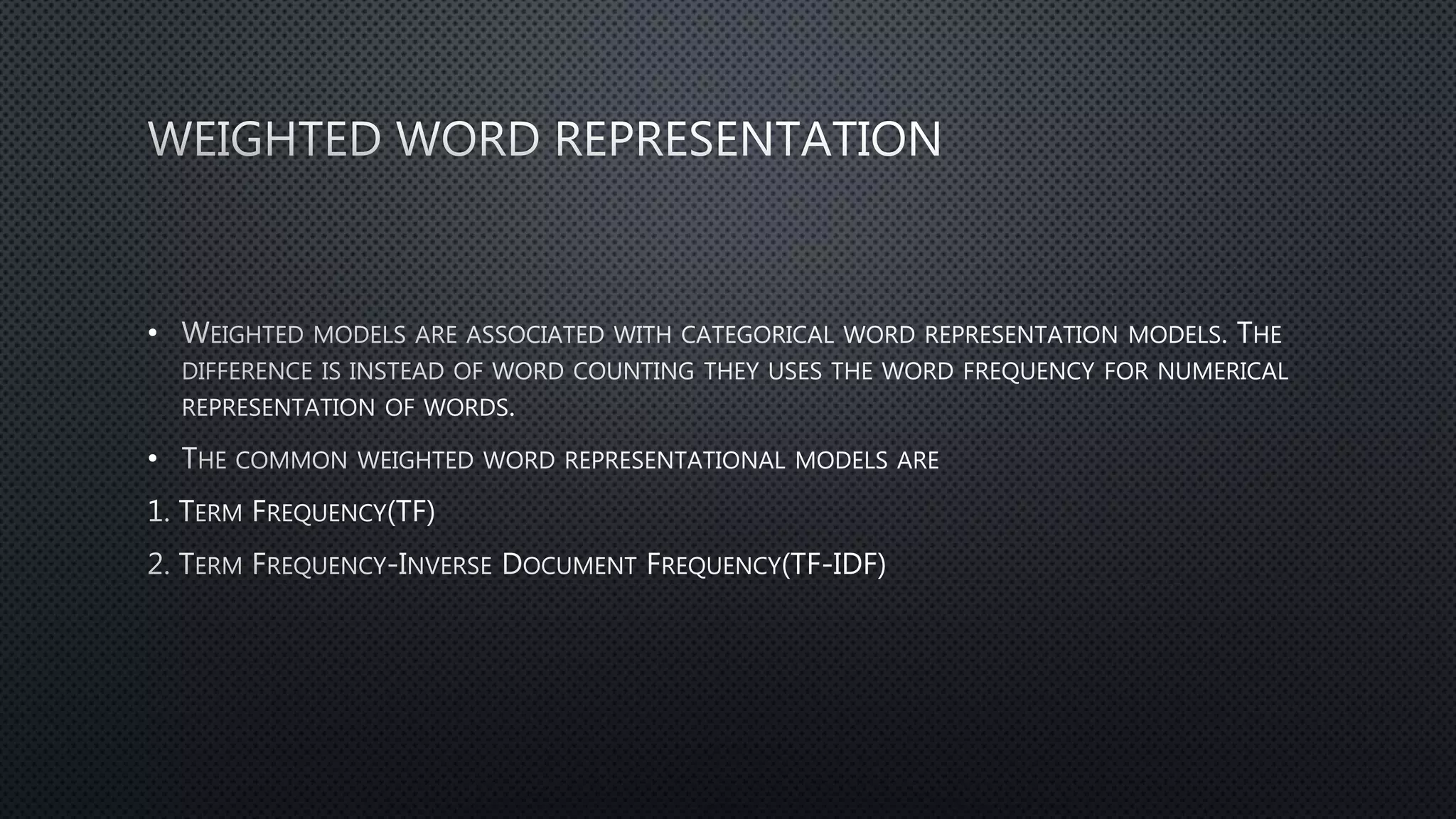 Text Mining Word Vectorization Ppt