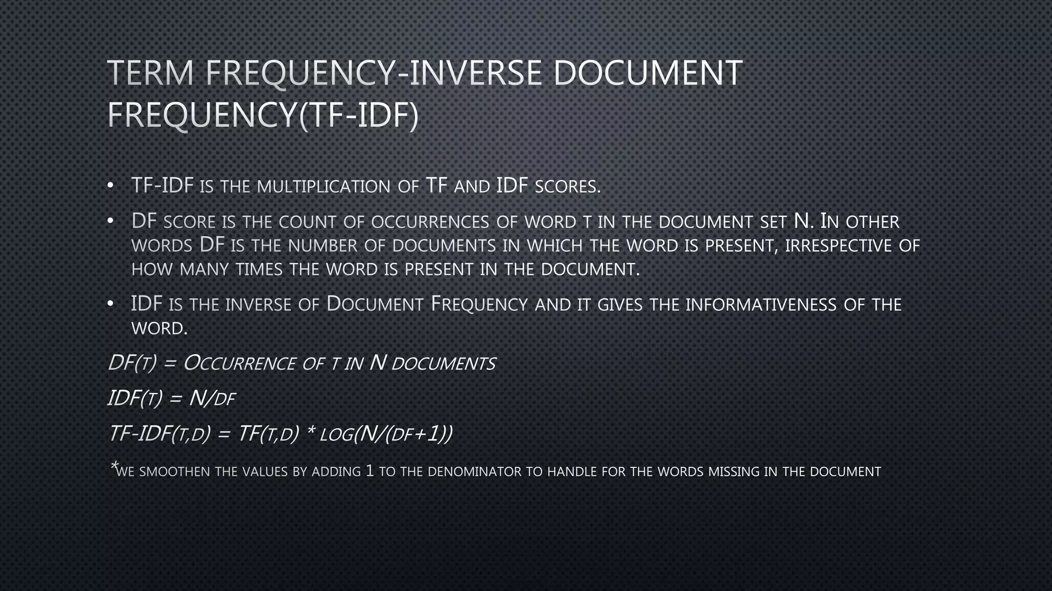 Text Mining Word Vectorization Ppt