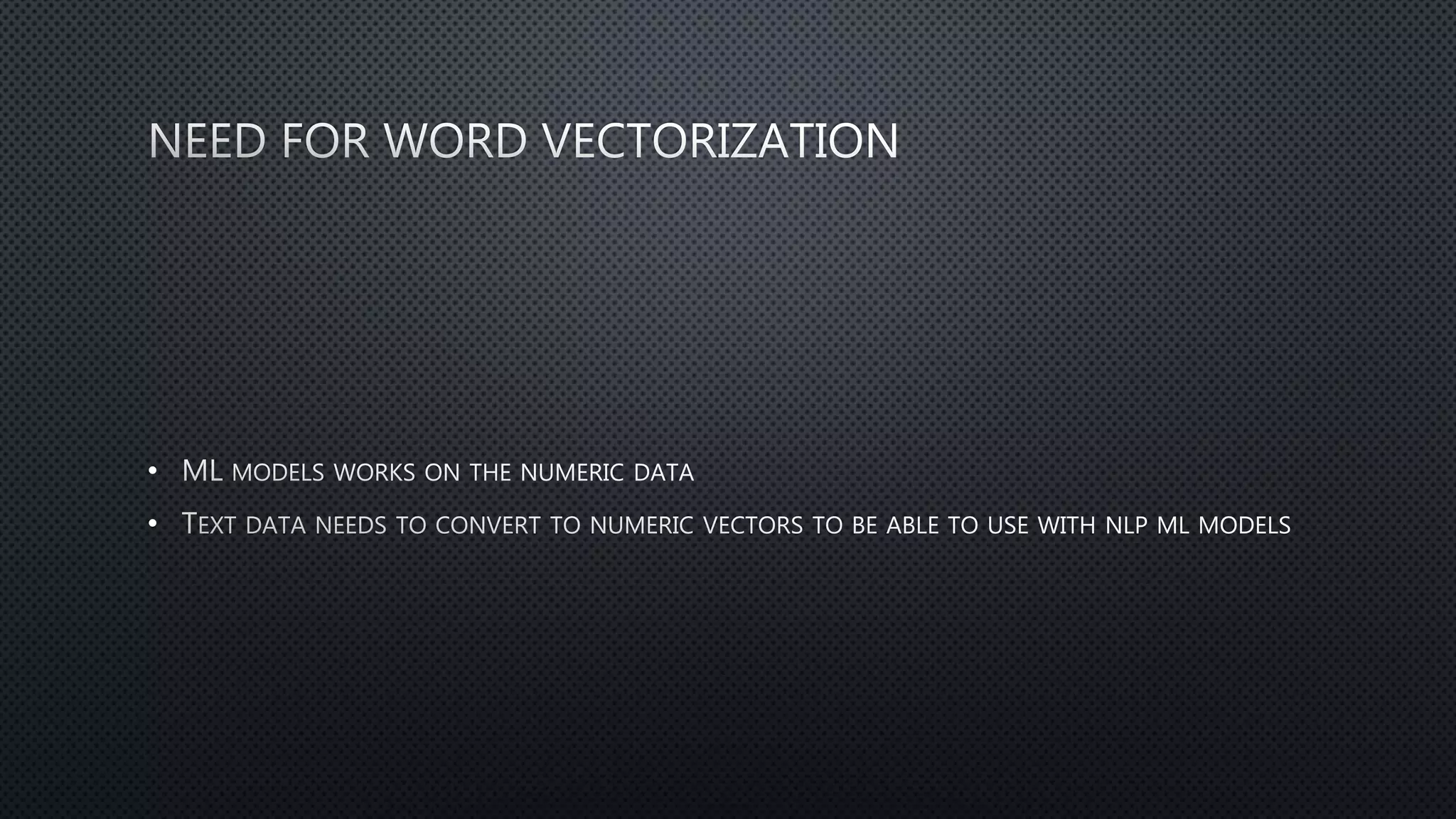 Text Mining: Word vectorization | PPTX