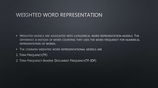 Text Mining: Word vectorization | PPT