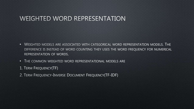 Text Mining: Word vectorization | PPTX