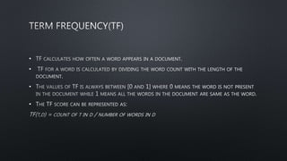 Text Mining: Word vectorization | PPT