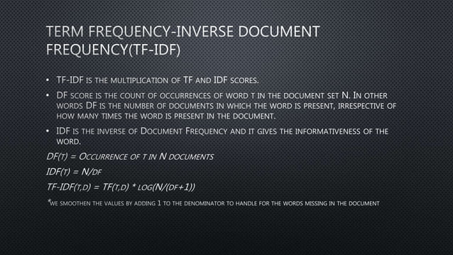 Text Mining: Word vectorization | PPTX