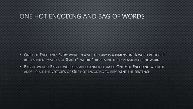 Text Mining: Word vectorization | PPTX