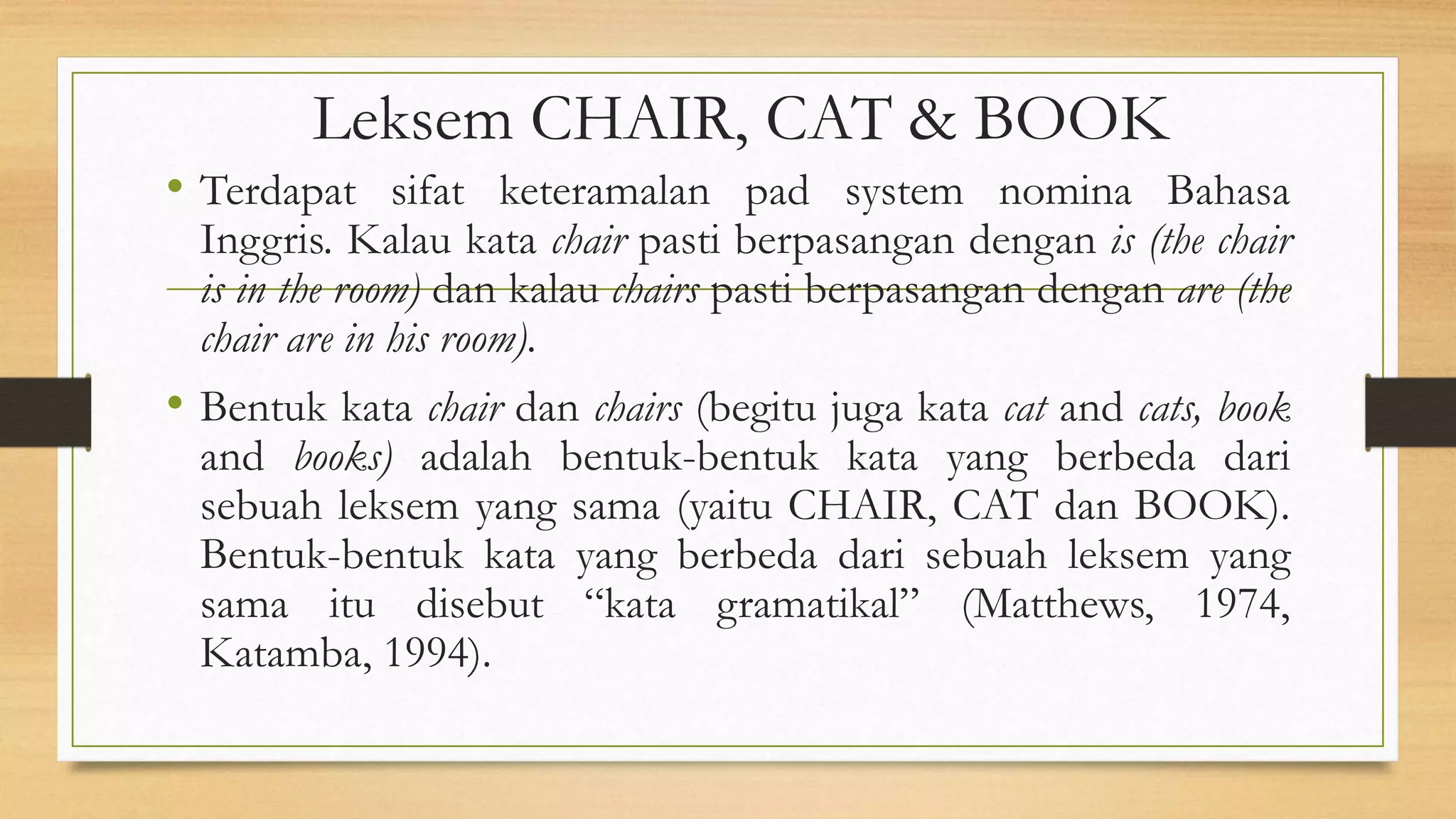 Word vs lexeme by pak faizal | PPTX