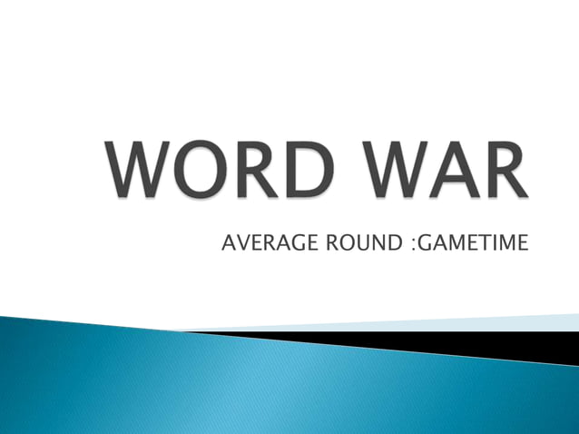 Word war 2 | PPTX