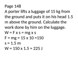 WORK and ENERGY Power point presentation | PPTX