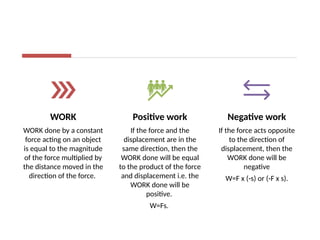 WORK and ENERGY Power point presentation | PPTX