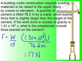 Calculating Work | PPT