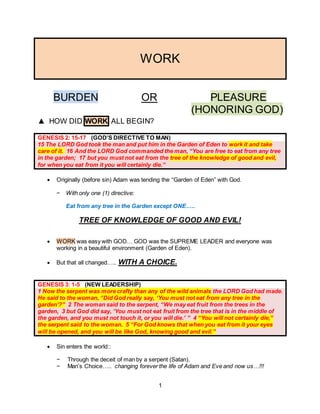 Work: Is work a burden or a pleasure? | DOCX