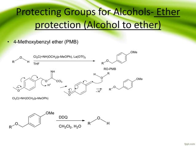 Protecting groups and their deprotection | PPTX | Chemistry | Science