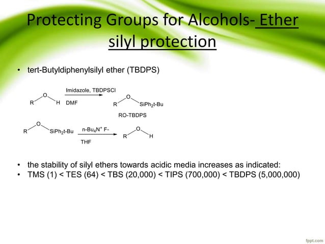 Protecting groups and their deprotection | PPTX | Chemistry | Science