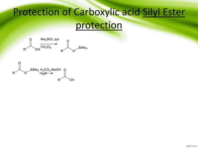 Protecting groups and their deprotection | PPTX | Chemistry | Science