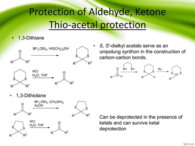 Protecting groups and their deprotection | PPTX | Chemistry | Science