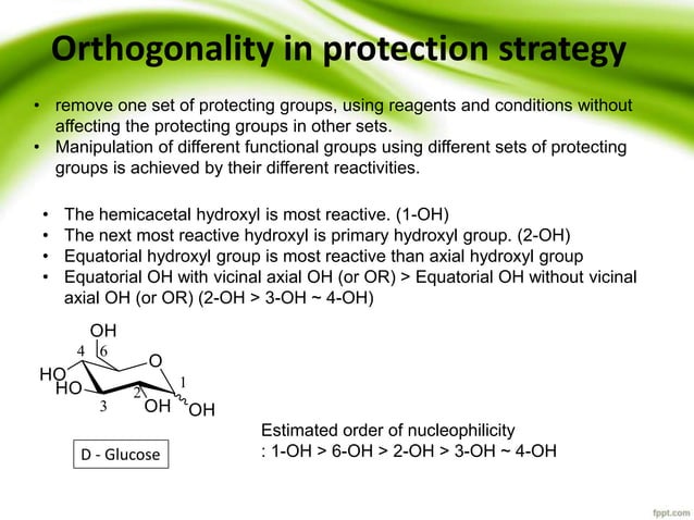 Protecting groups and their deprotection | PPTX | Chemistry | Science