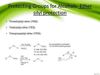 Protecting groups and their deprotection | PPT