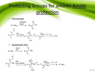 Protecting groups and their deprotection | PPT