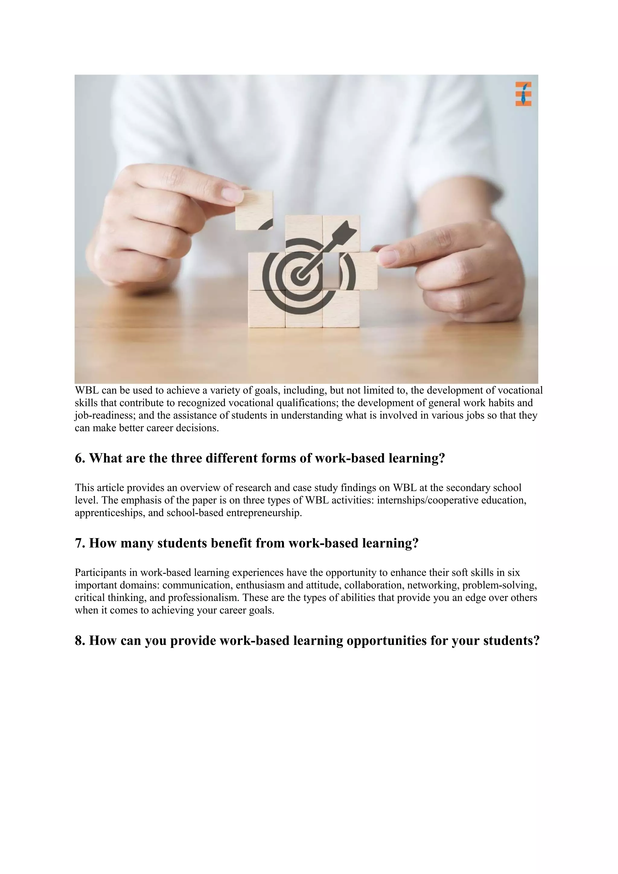 Work-Based Learning in High School: 13 Important Examples | Future ...