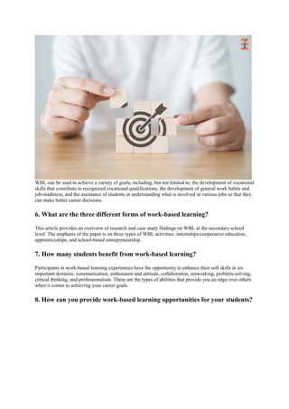 Work-Based Learning in High School: 13 Important Examples | Future ...