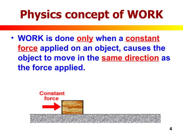 Work and Energy | PPT