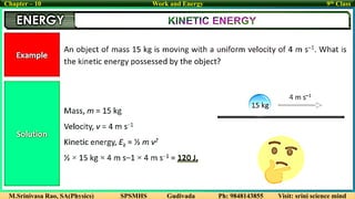 It is explain about work and energy 9th class | PDF
