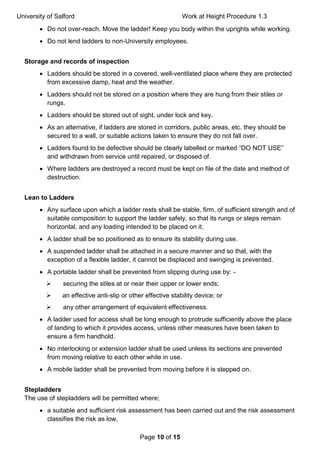 Work at-height-procedure-aug-2017-v1.3 | PDF