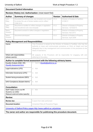 Work at-height-procedure-aug-2017-v1.3 | PDF