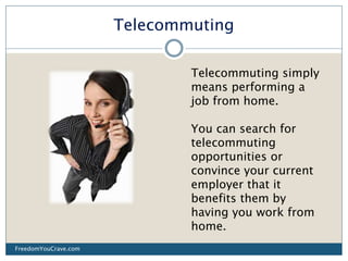 Work from Home Earning Options | PPT