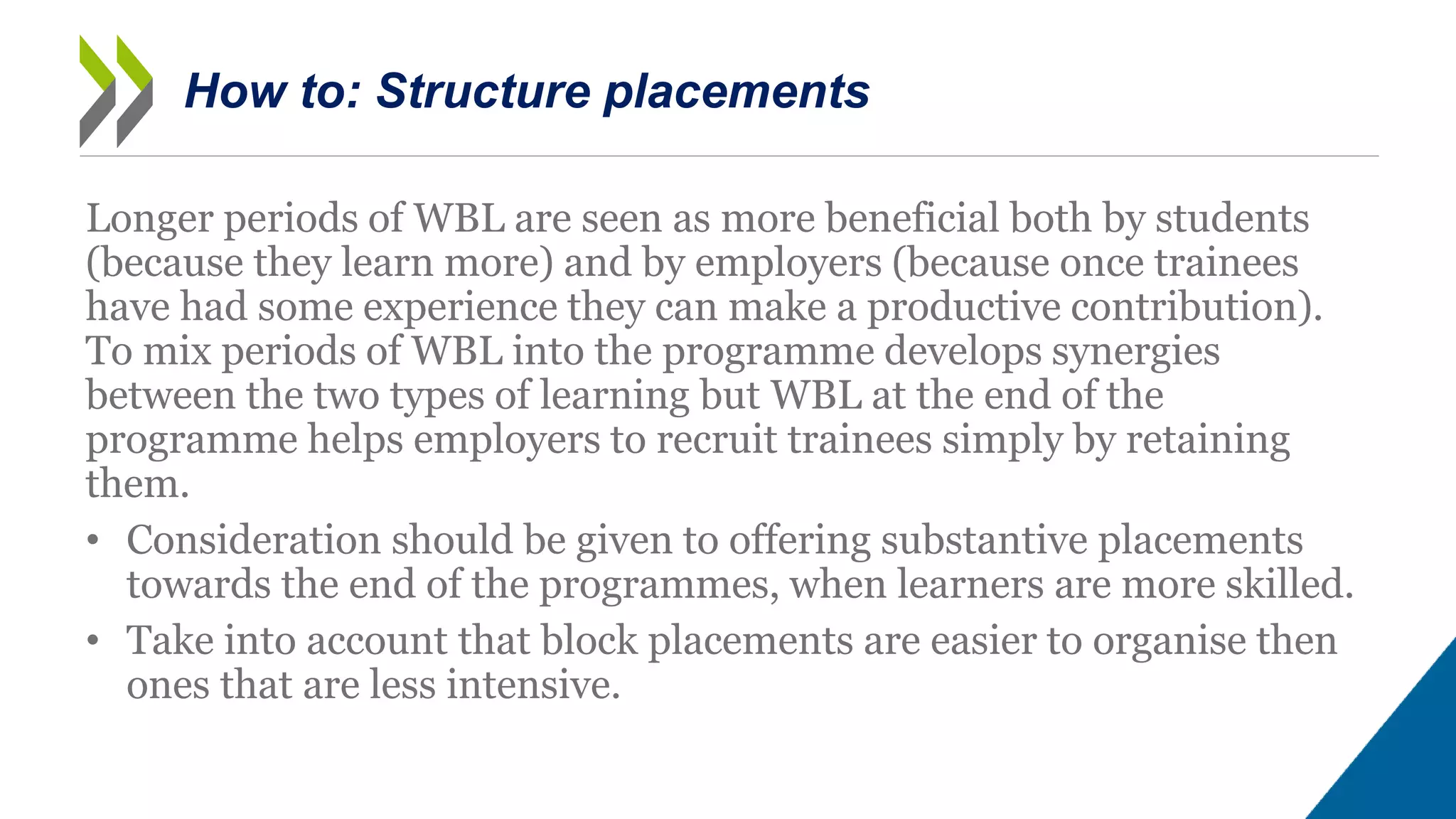Work based learning in schools | PPTX