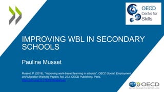 Work based learning in schools | PPTX