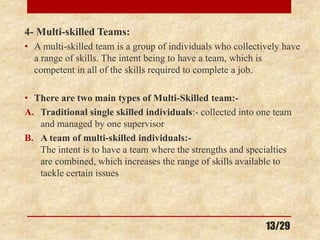 Work force-optimization-through-multi-skilled-workers | PPTX