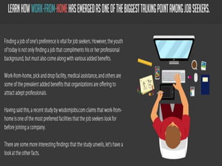 Work from-home an added advantage | PPTX