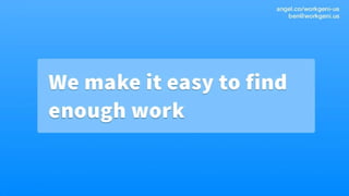 Work Genius Pitch Deck | PDF