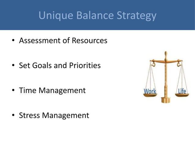 Effective Work-Home Life Balance | PPTX