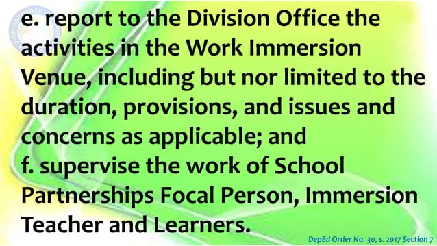 WORK-IMMERSION-GUIDELINES-for-Students.pptx | Professional School ...