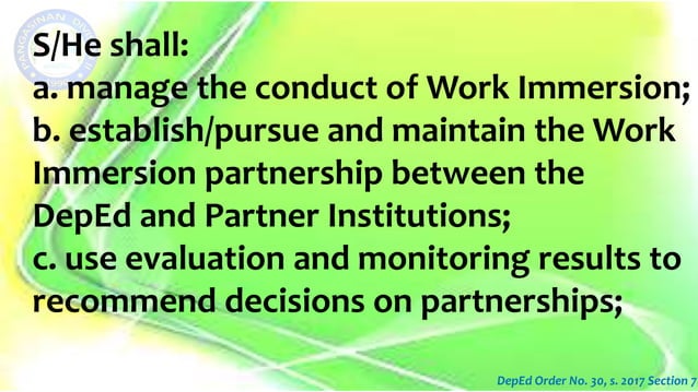 WORK-IMMERSION-GUIDELINES-for-Students.pptx | Professional School ...